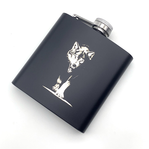 High-quality Black Shadow Wolf King Permanent Laser Design 304 ...