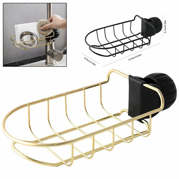 Kitchen Drainage Shelf Faucet Pipe Mounted Stainless Steel Dishwashing ...
