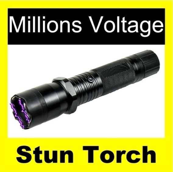 Portable Travel Lightning Electric Shock Flashlight Mini Stun Torch ...