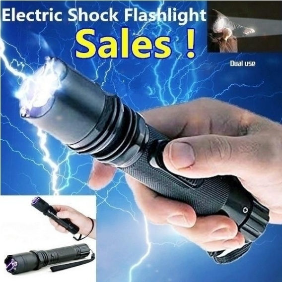 Tactical Stun Gun Flashlight Maximum Voltage Ultra Bright LED Bulb ...