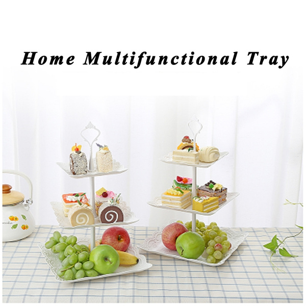 Three Layers Of Fruit Cake Tray Dessert Tray | Wish
