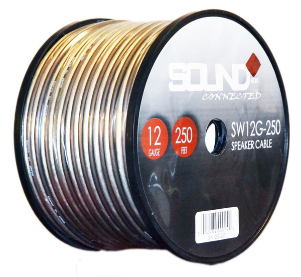 12 Gauge 250 ' Roll Speaker Wire 12 Ga Cable Clear Home/ Car 250 Ft ...