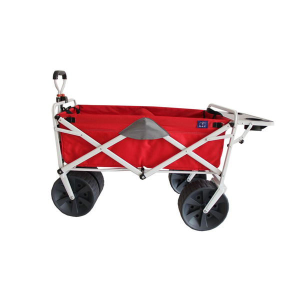 Mac Sports Collapsible All Terrain Beach Utility Wagon Cart with Table ...
