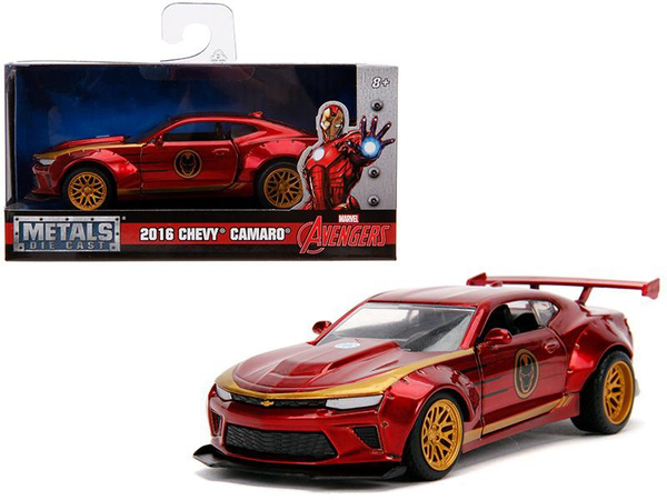2016 Chevrolet Camaro "Iron Man" Theme "Marvel" Series 1/32 Diecast ...