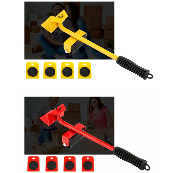 5 Pcs Funiture Mover Set Heavy Duty Steel Moving Tool GoodsTransport ...