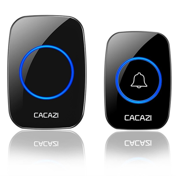 Home Waterproof Wireless Doorbell Smart LED Light Calling Bell 300M ...