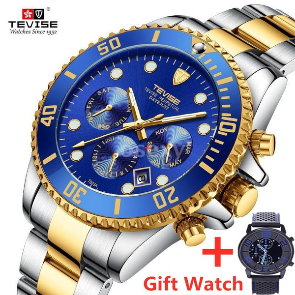 TEVISE Brand New Upgrade Men's Mechanical Watch All Steel Business ...