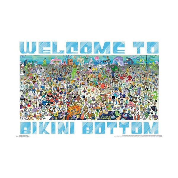 SpongeBob SquarePants Every Character Ever Poster | Wish