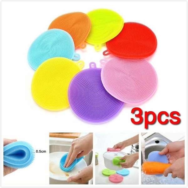 3pcs Silicone Cleaning Rag （Random Color） | Wish