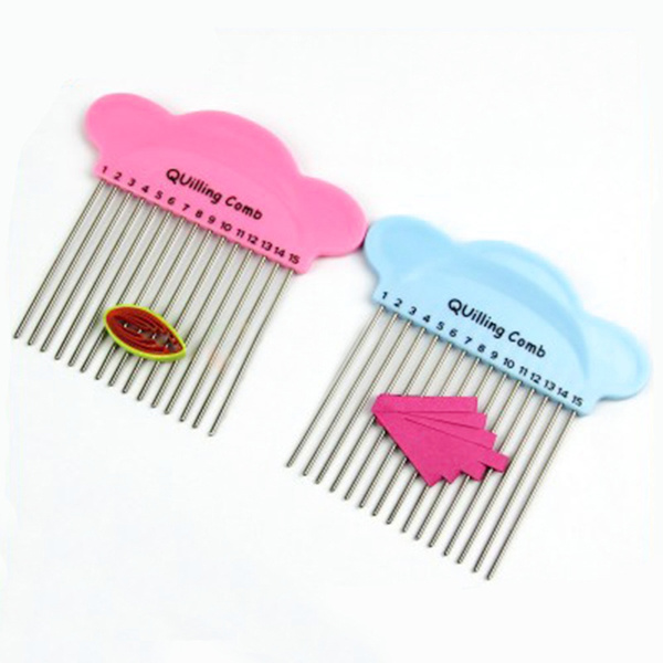 LLS 1PC Cartoon Paper Quilling Comb Tool Paper Craft Tool Plastic Creat ...