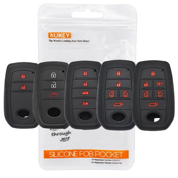 Silicone Remote Key Fob Case Cover For Toyota Hilux Fortuner Innova 86 ...