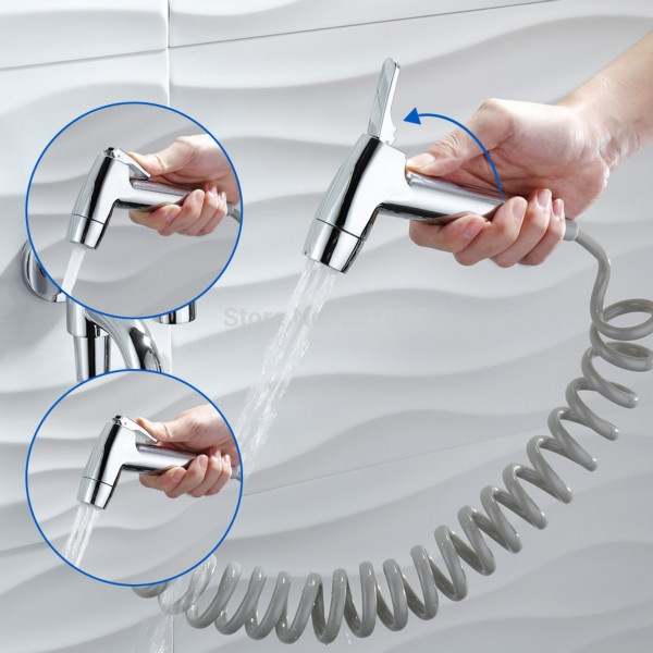 Handheld Portable Diaper Bidet Toilet Shattaf Sprayer Bathroom Toilet ...