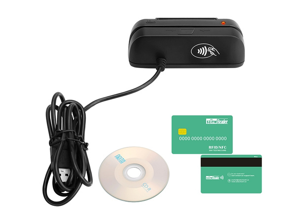 3 in 1 Combo Credit Card Reader SZTW150 Magnetic Card Reader + EMV Chip ...