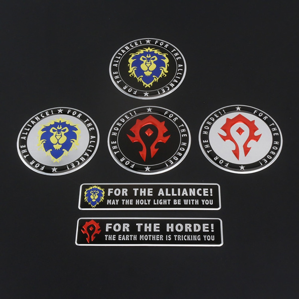 WOW World of Warcraft 3D Metal Aluminium Alloy 3D Emblem Badge Sticker ...