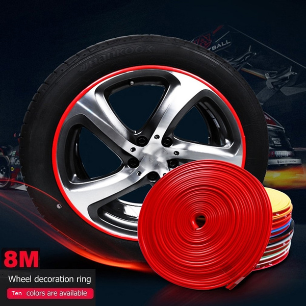 Automobile Car Auto Wheel Rim Protectors Rings Alloy Gators 8 Meter ...