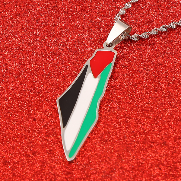 Israel Map Pendant Necklaces Chain For Women Men Map of Israel | Wish