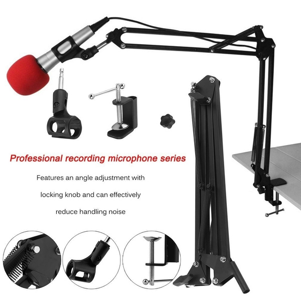 Professional Mic Recording Bracket Microphone Suspension Boom Arm Stand ...
