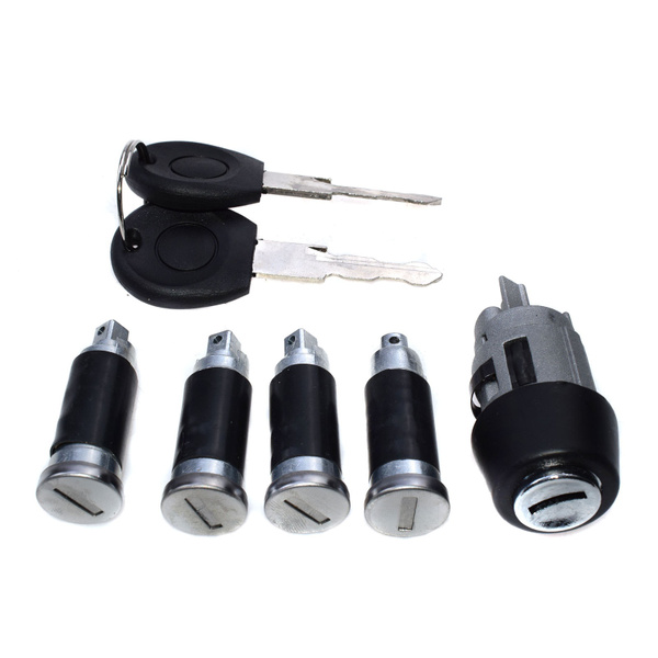 Ignition Starter Switch Lock Barrel with Keys Set for VW T4 Transporter ...
