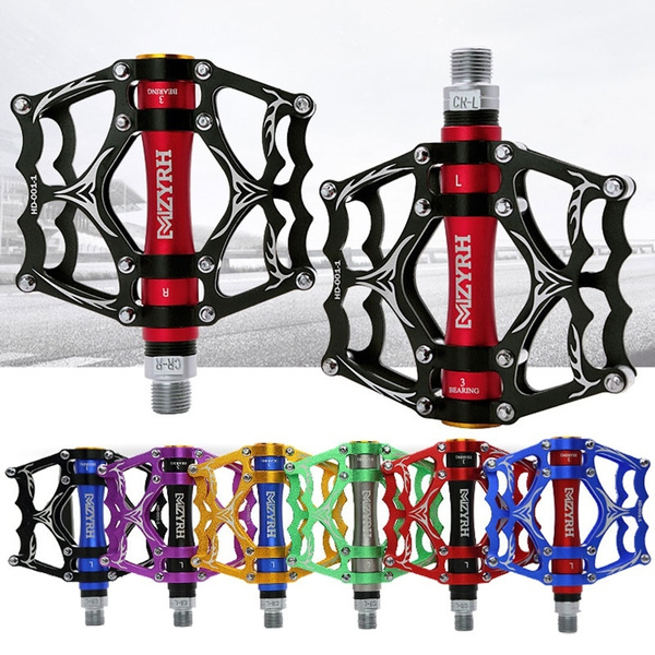 1Pair Mountain Bike Pedals Roadbike Padel 3 Bearing Ultralight Wide Non ...