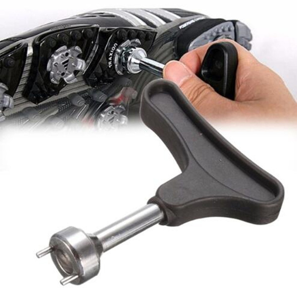 Golf Deluxe Spike Wrench Remover Tool Golf Shoe Cleats Ratchet Key ...