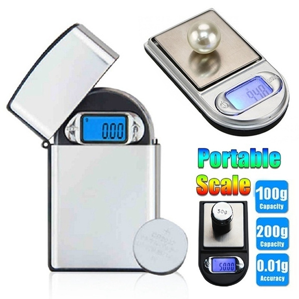 Mini Pocket Lighter Scale 100g/200g Precision Digital Scales for For ...