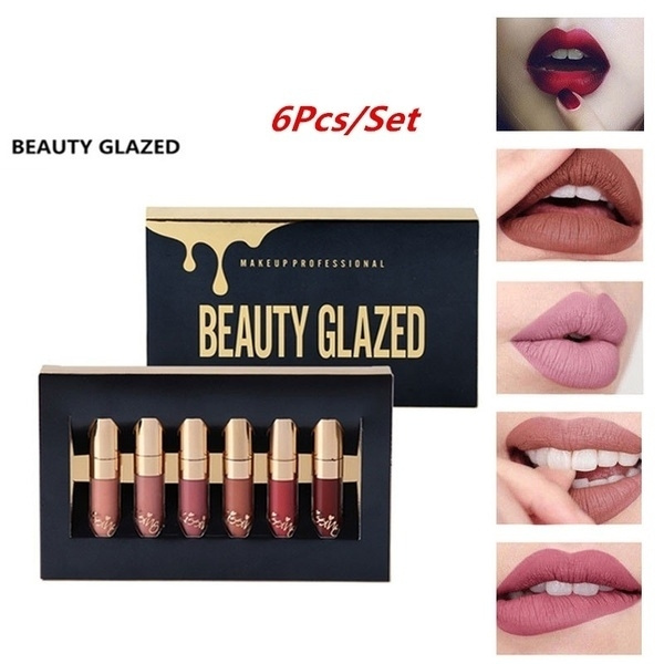 6pcs/Set Portable Professional Makeup 6 Colors Matte Liquid Lipstick ...