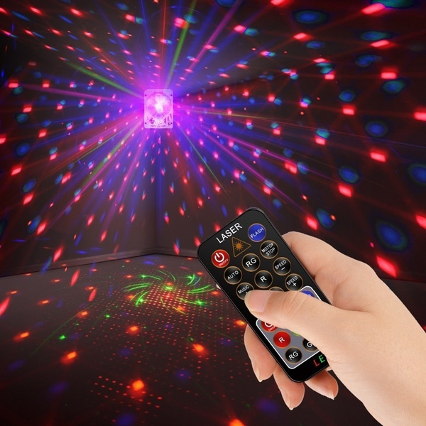 Mini 60 Patterns RGB Laser Projector Light Voice-activated Christmas ...