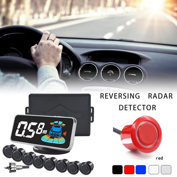 8 Sensors Car Parking Sensor Automobile Reversing Radar Parking Car ...