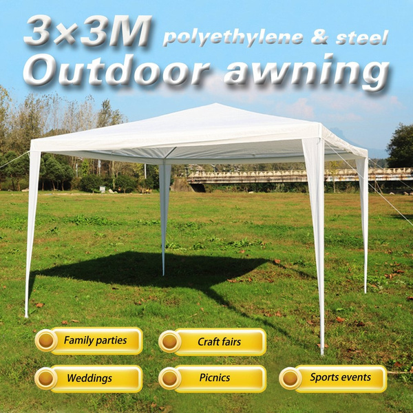 Waterproof Gazebo Canopy Wedding Tent 3x3M Outdoor Shade Canopy Awning ...