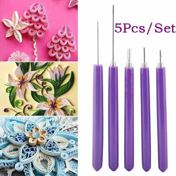 5pcs/set Creative DIY Diffraction Paper Tool Quilling Paper Pen ...