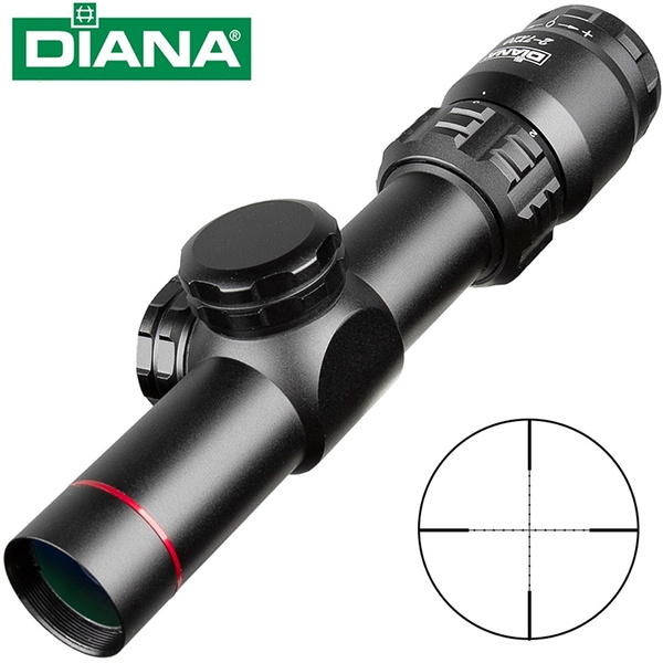 DIANA 2-7x20 HD Riflescope Mil-Dot Reticle Sight Rifle Scope Sniper ...