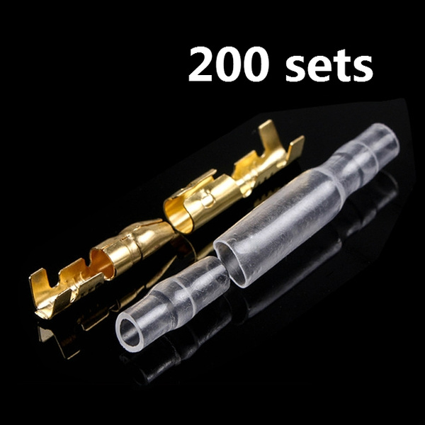 200 Set 4.0 Male and Female Docking Terminal Fast Wire Connector ...