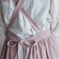Elegant Nordic Wind Pleated Skirt Cotton Linen Apron Coffee Shops and ...