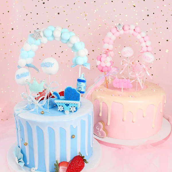 1pc Delicate Ball Cake Topper for Wedding Birthday Baby Shower Party ...