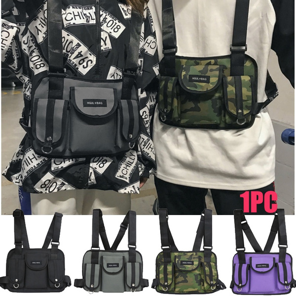 2019 New Hot Fashion Chest Rig Hip Hop Streetwear Functional Tactical ...