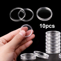 10Pcs 30mm Coins Holder Coin Clear Box Container for Coins Collections ...