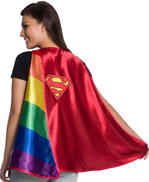 Adult DC Comics Superman Reversible Pride Cape | Wish