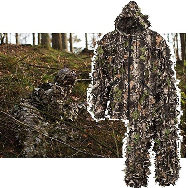 Hunting Gear Super Natural Camouflage Leafy Hunting Suit Ghillie Suit | Wish