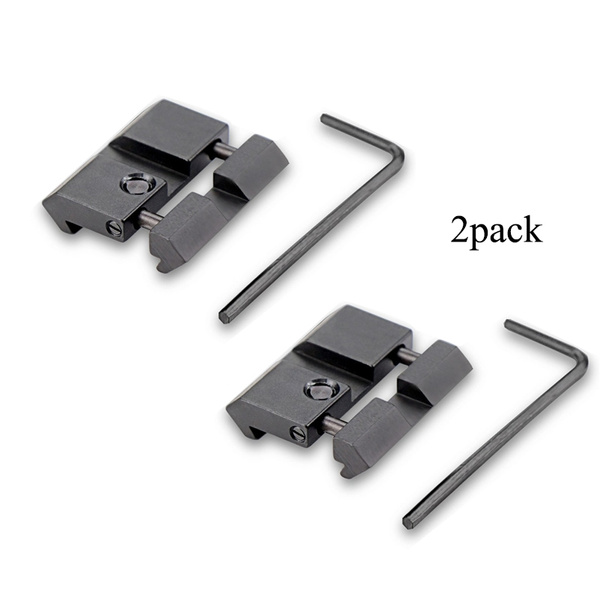 2pack Dovetail for Weaver Picatinny Military 11mm To 22mm Aluminum ...