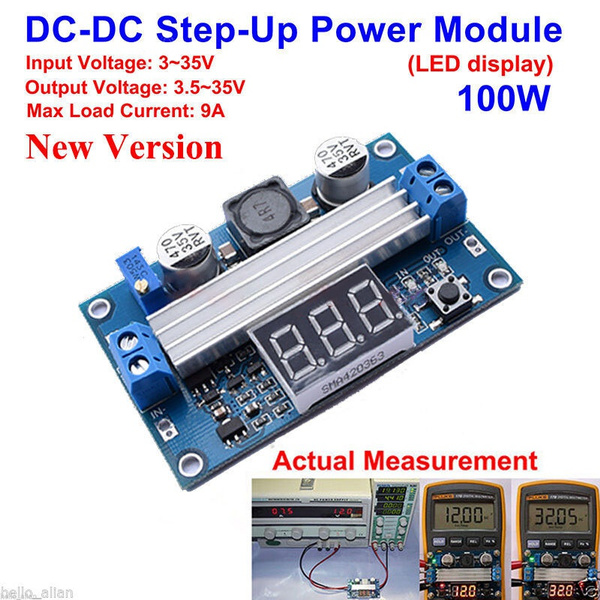 1 x New 100W DC-DC Boost Step up Adjustable Converter 3-35V to 3.5-35V ...
