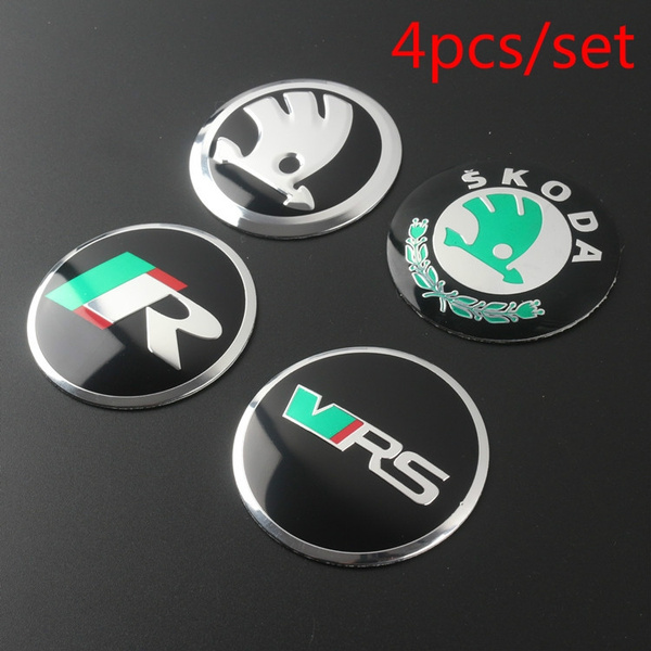 4x 56.5MM Auto Car Wheel Center Hub Cap Emblem Badge Decal Sticker for ...