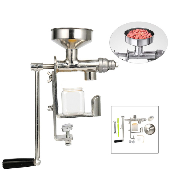 Manual Oil Press Machine Household Oil Expeller Extractor 304 Stainless ... Manual Oil Press Machine Household Oil Expeller Extractor 304 Stainless ...