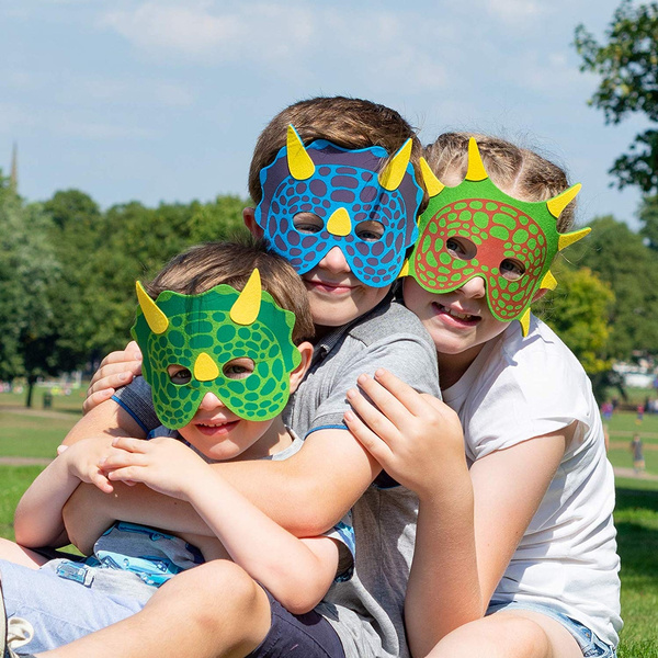 12 Pack Dinosaur Masks for Kids Party Dino Birthday Parties for Kids ...