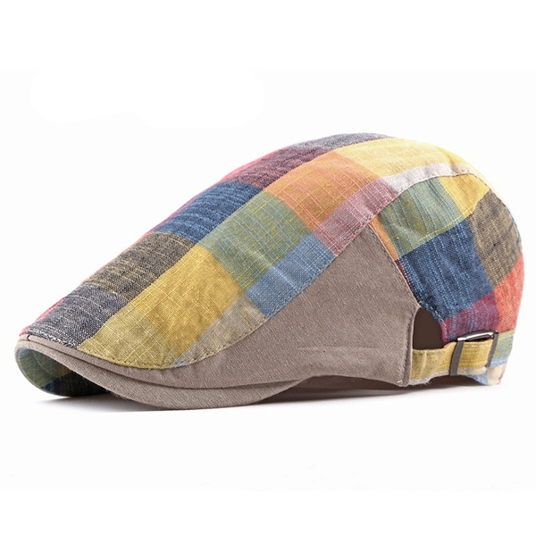 Men's Cotton Flat Cap Newsboy Hunting Hat | Wish