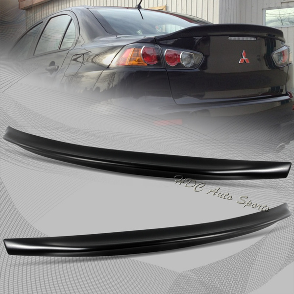 For 2008-2017 Mitsubishi Lancer EVO 10 Black ABS Rear Trunk Duck Lid ...