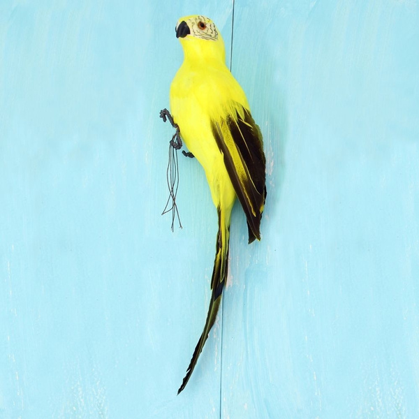 Animal Pet Feather Ornament Show Prop Decoration Fake Macaw Artificial ...