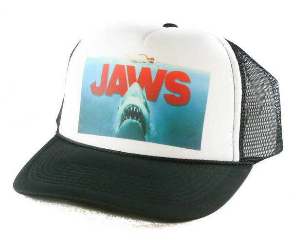 Jaws the Movie Trucker Hat Mesh Hat Snapback Hat Black | Wish