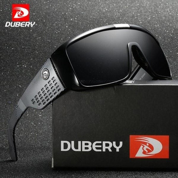 DUBERY Luxury Polarized Mens Sunglases Retro Mirror Shades Oversized ...