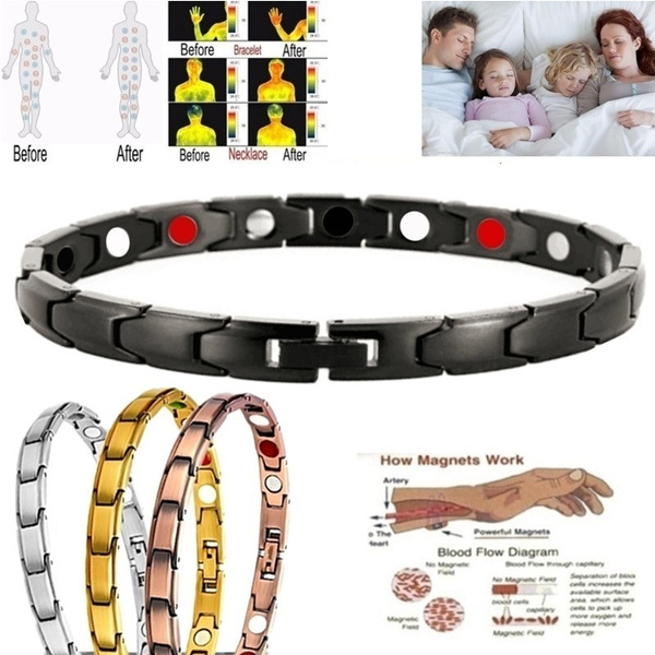 Men/Womens Healthy Magnetic Therapy Bracelet and Anklet Pure Copper ...
