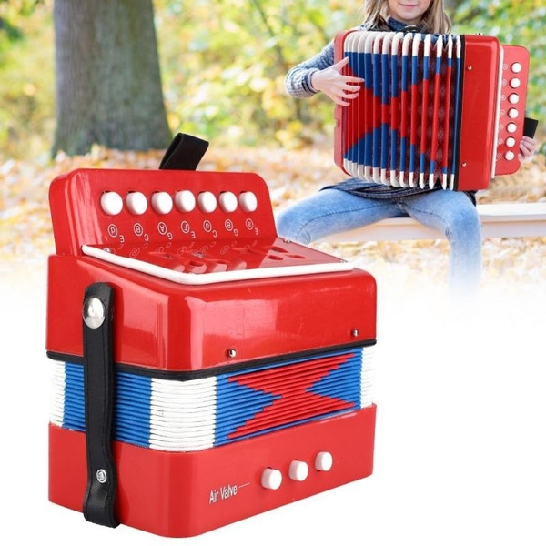 Children 7-Key 2 Bass Mini Small Accordion Educational Musical ...